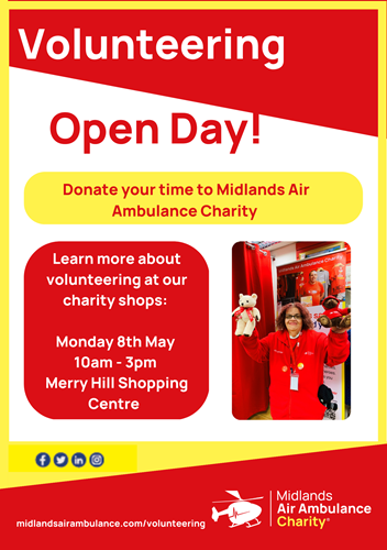 Volunteering Open Day | Midlands Air Ambulance Charity